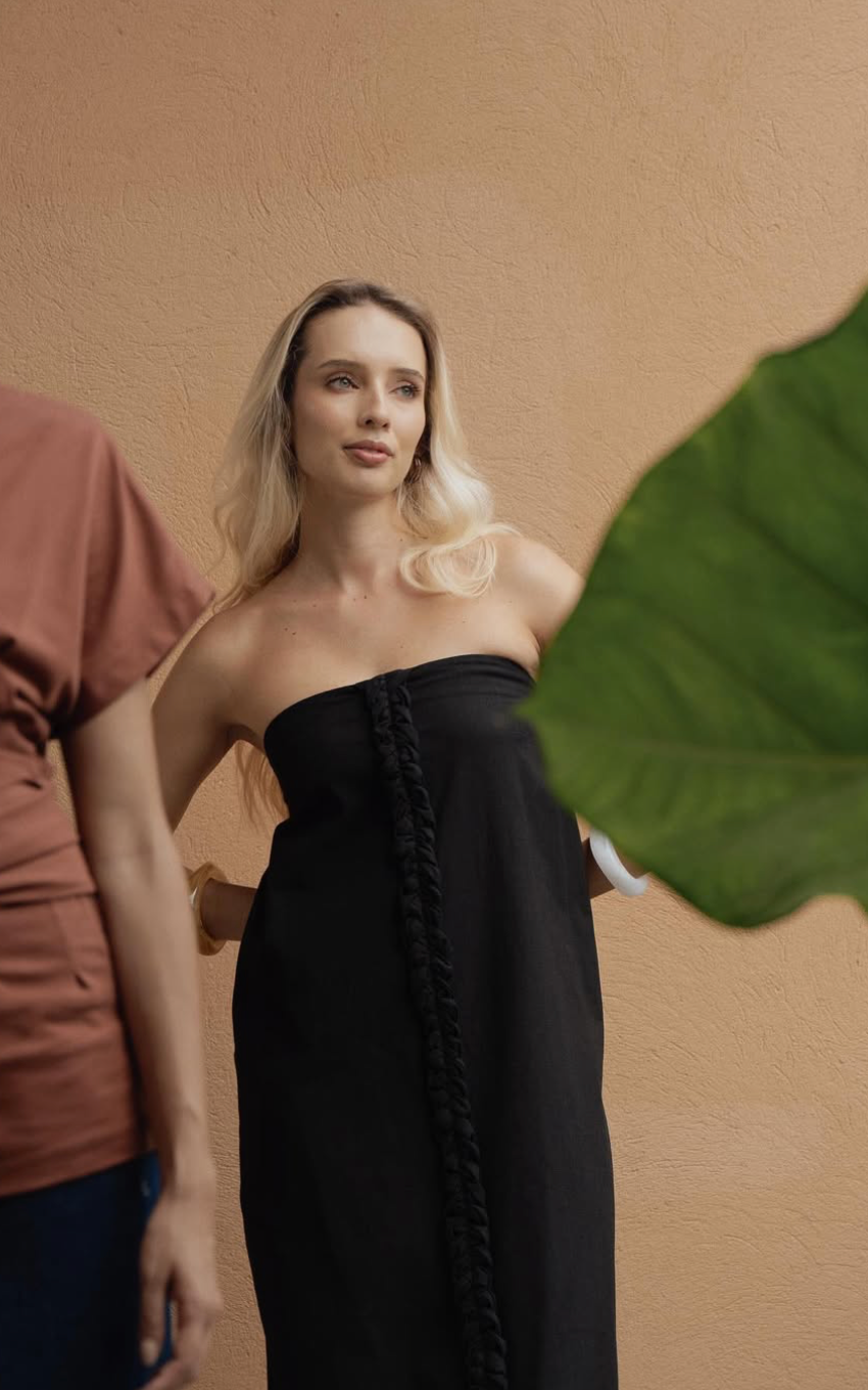 Braid Dress - Black – In The Loop